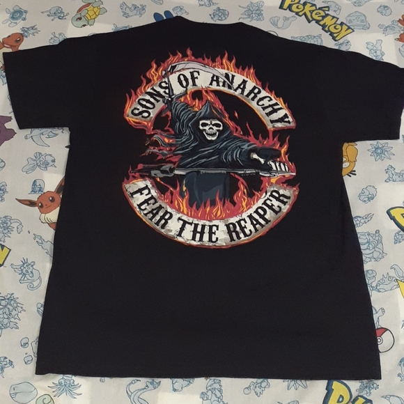 Vintage | Shirts | Sons Of Anarchy Fear The Reaper Road Gear Shirt Biker Motorcycle Tee Tv Show ...